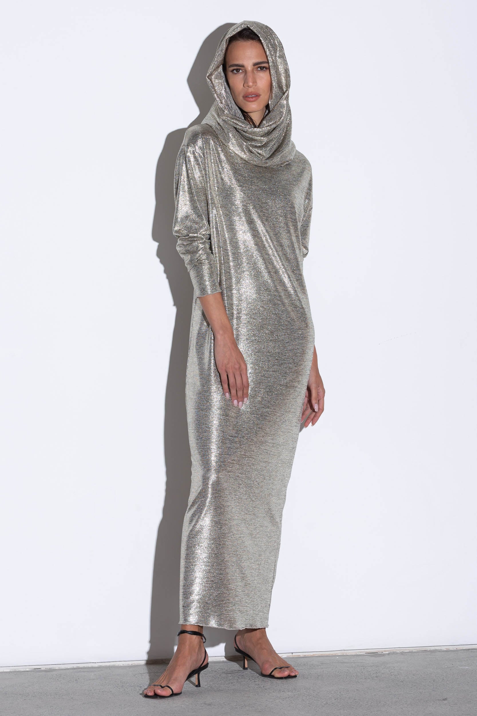 Metallic Silver Dress – CHI-KA